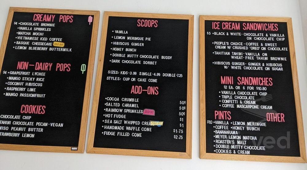 Lil Pop Shop menu in Philadelphia, Pennsylvania, USA