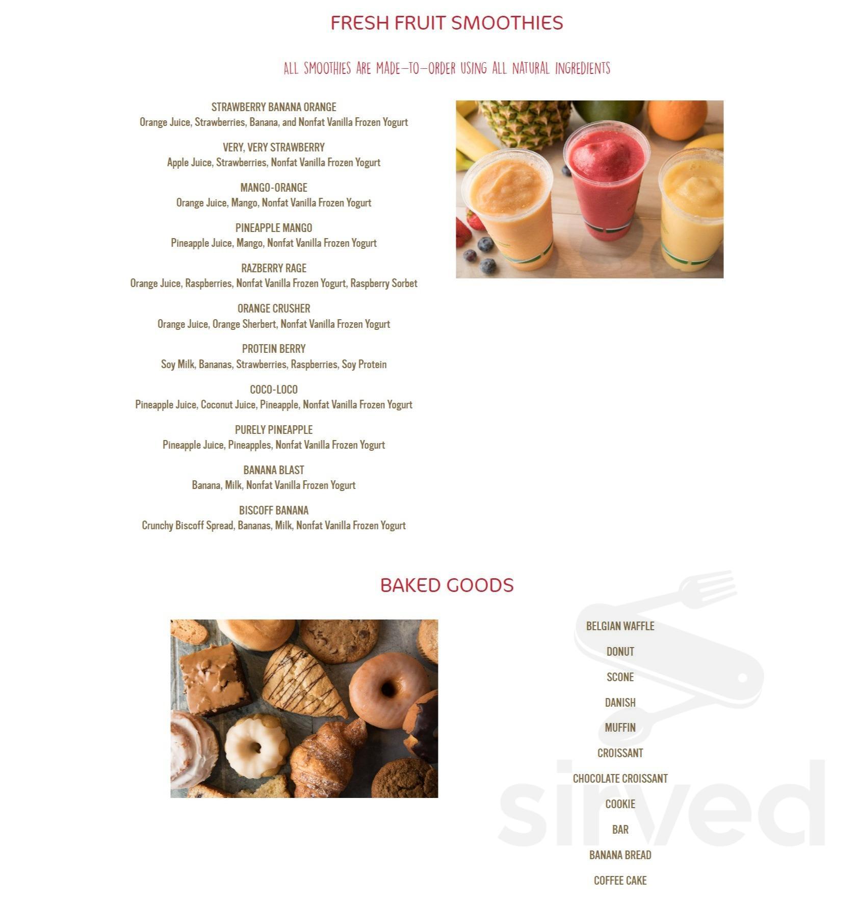 Biscoff Coffee Corner menu in San Francisco, California, USA