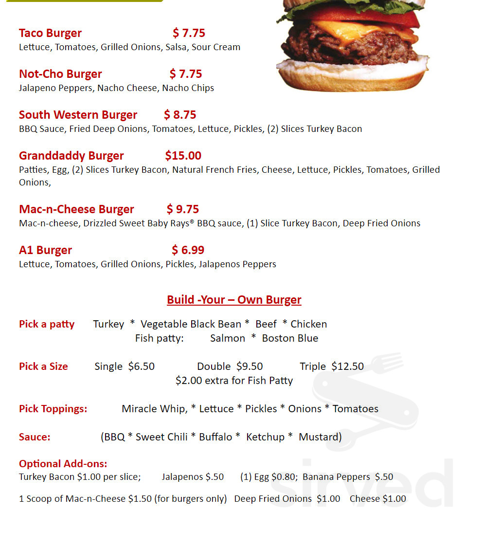 Menu - Columbus OH's Amina's Fish | Sirved