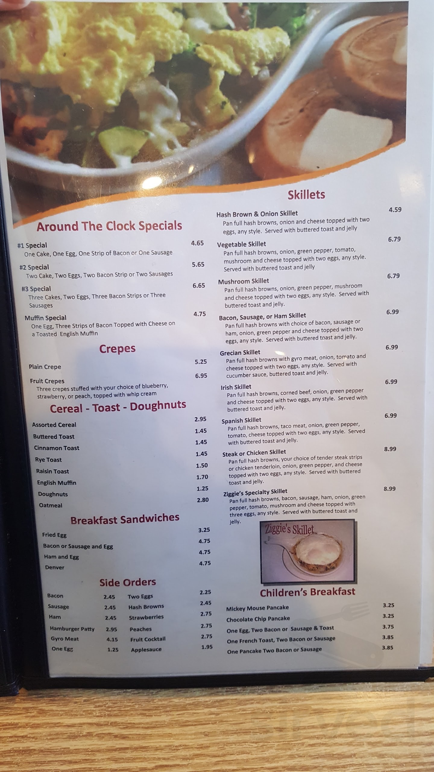 Ziggie's Family Restaurant menus in Mendota, Illinois, United States