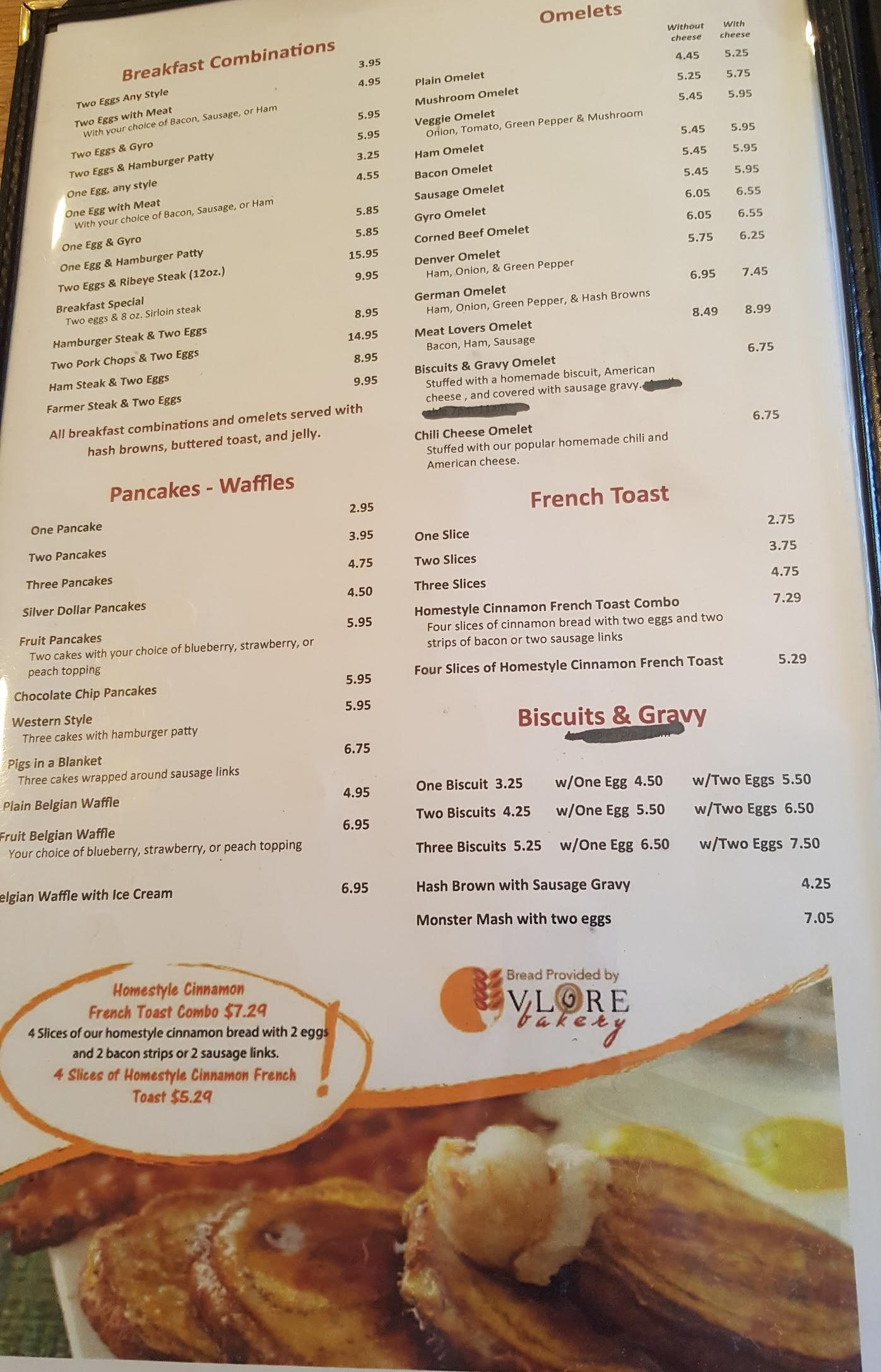Ziggie's Family Restaurant menu in Mendota, Illinois, USA