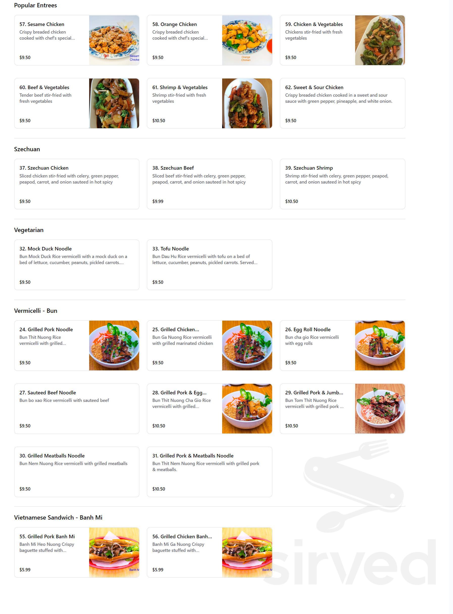 Pho Viet 45 menu in Delano, Minnesota, USA