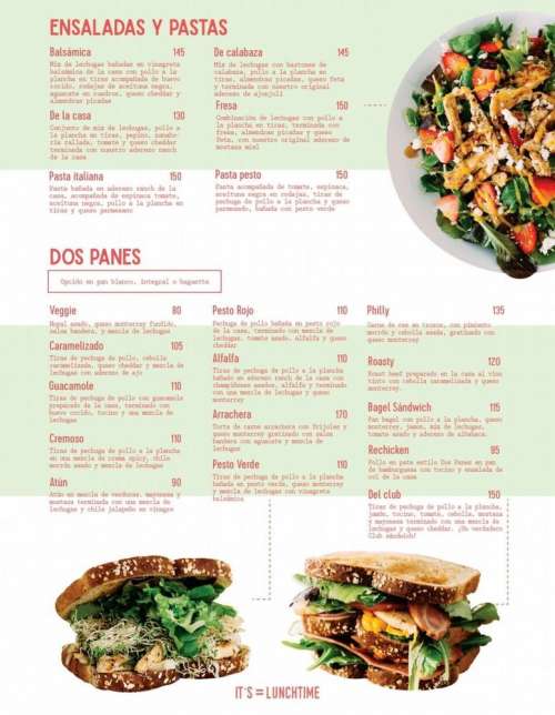 Dos Panes / Sucursal L Montejano menu in 21280 Mexicali, B.C., Mexico