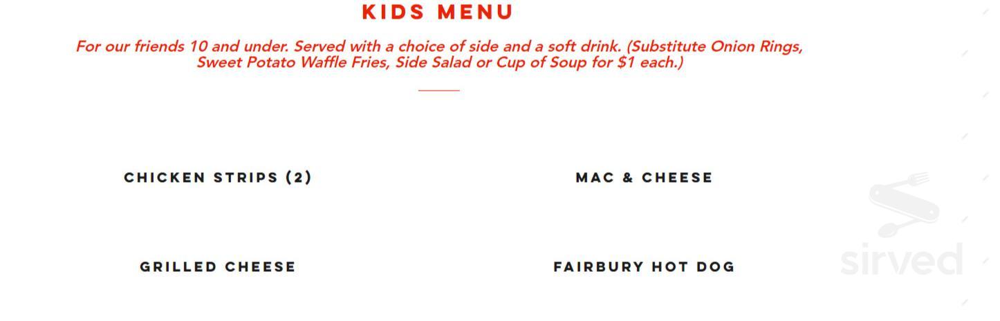 Addy's Sports Bar & Grill menu in Omaha, Nebraska, USA