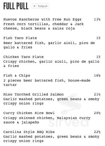 LOCAL Public Eatery Sherwood menu in Sherwood Park, Alberta, Canada