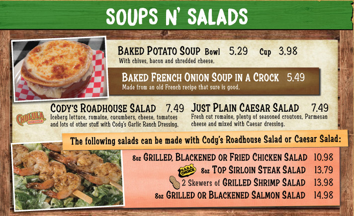 Cody's Original Roadhouse - Spring Hill menu in Spring Hill, Florida, USA