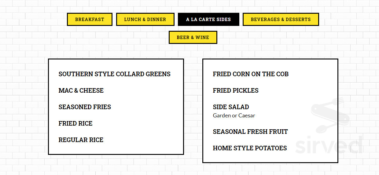 Breakfast Brothers menu in Arlington, Texas, USA