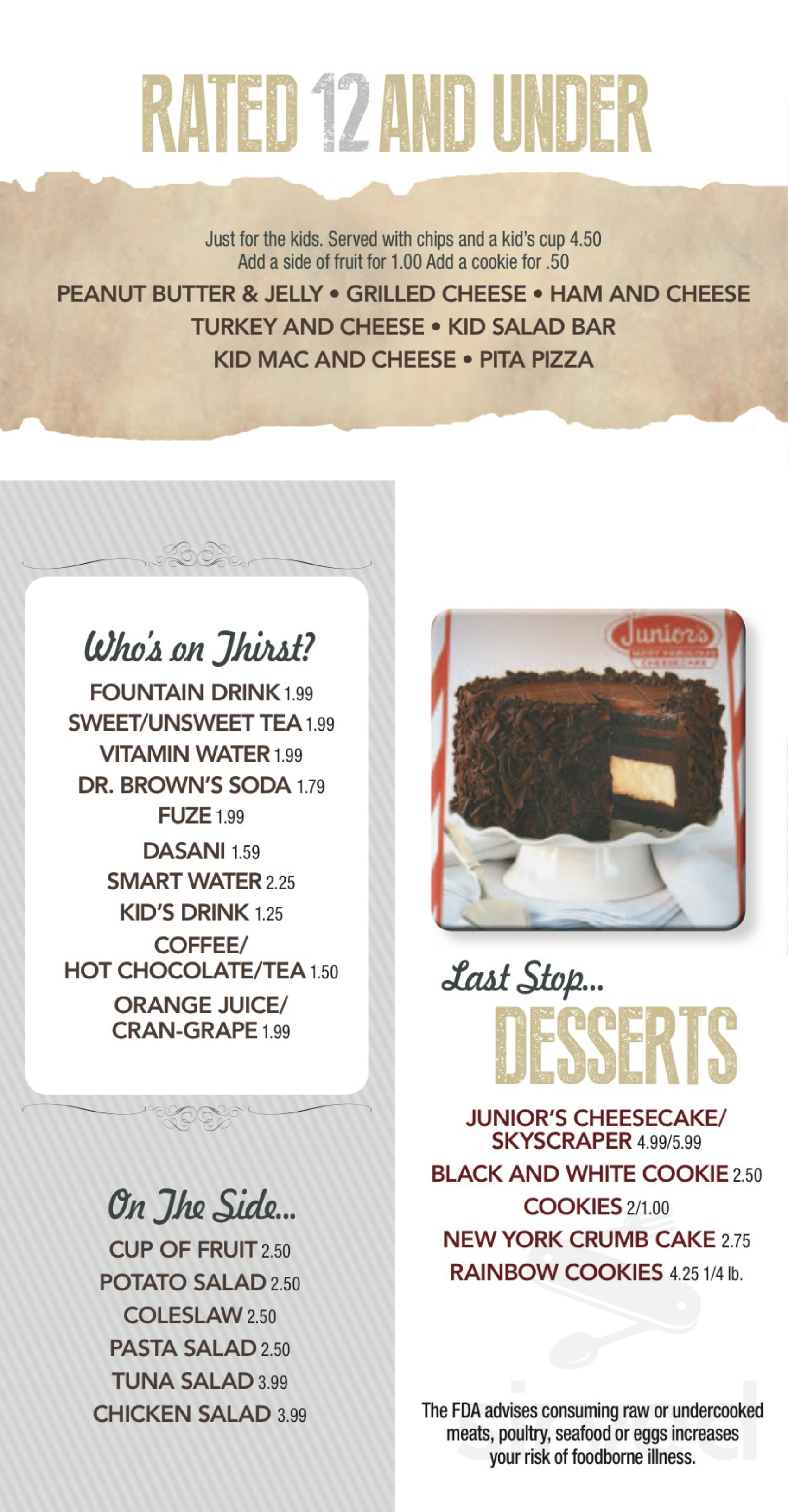 Dominics Deli menu in Palm Coast, Florida, USA