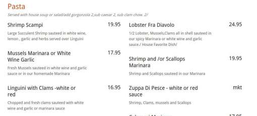 Menu for Captain's Catch Seafood Restaurant in Boynton Beach, FL | Sirved