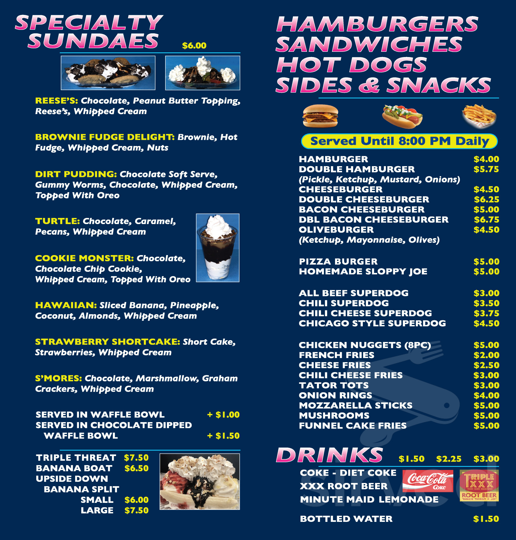 Flavor Freeze - Dunlap menu in Elkhart, Indiana, USA