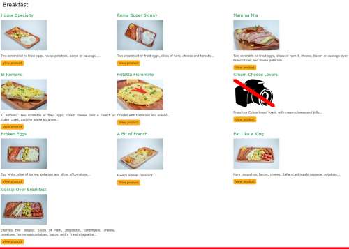 Roma Bakery menu in Miami, Florida, USA