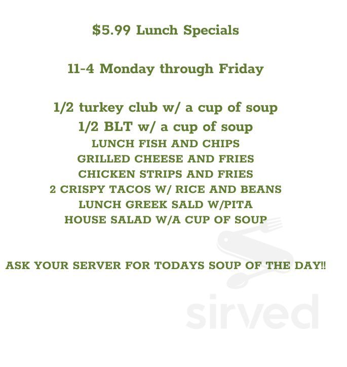 Clarkston Tap menu in Independence Charter Township, Michigan, USA