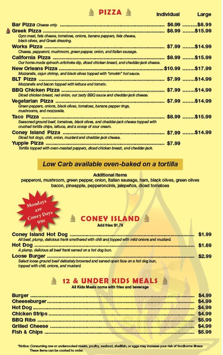 Clarkston Tap menus in Independence Charter Township, Michigan, United ...