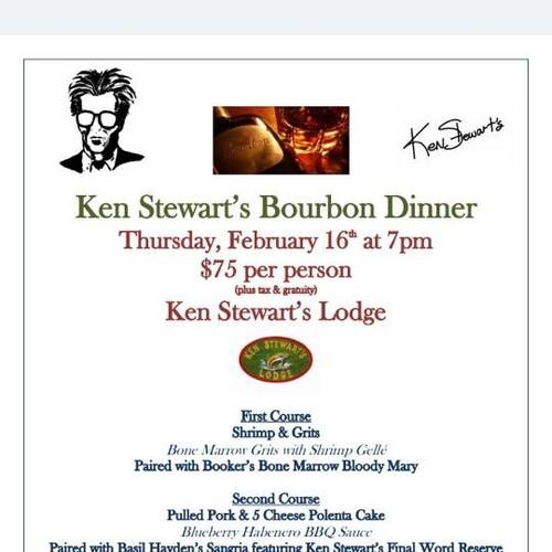 Ken Stewart's Lodge menu in Bath, Ohio, USA