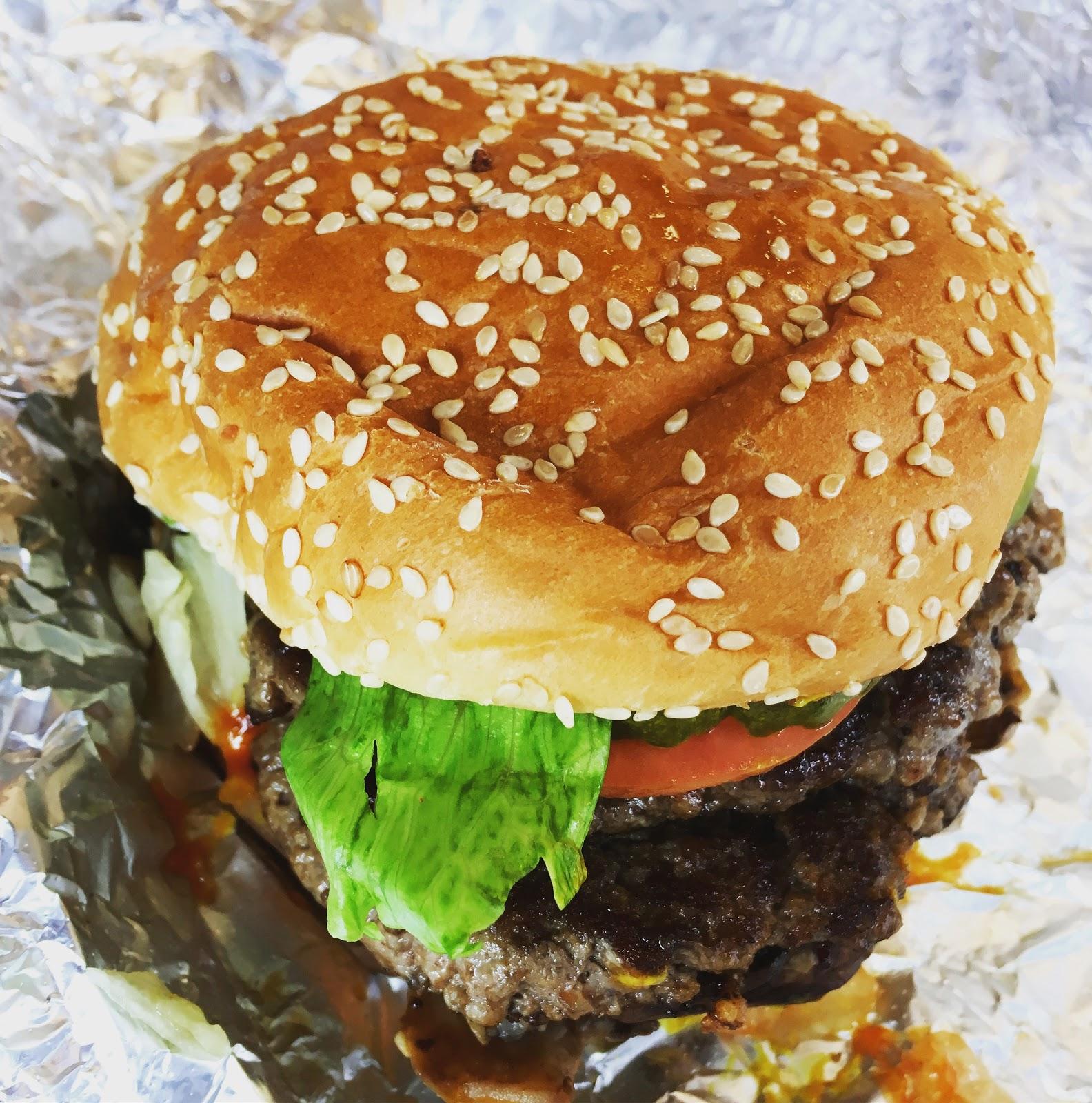 Five Guys menu in Calgary, Alberta, Canada