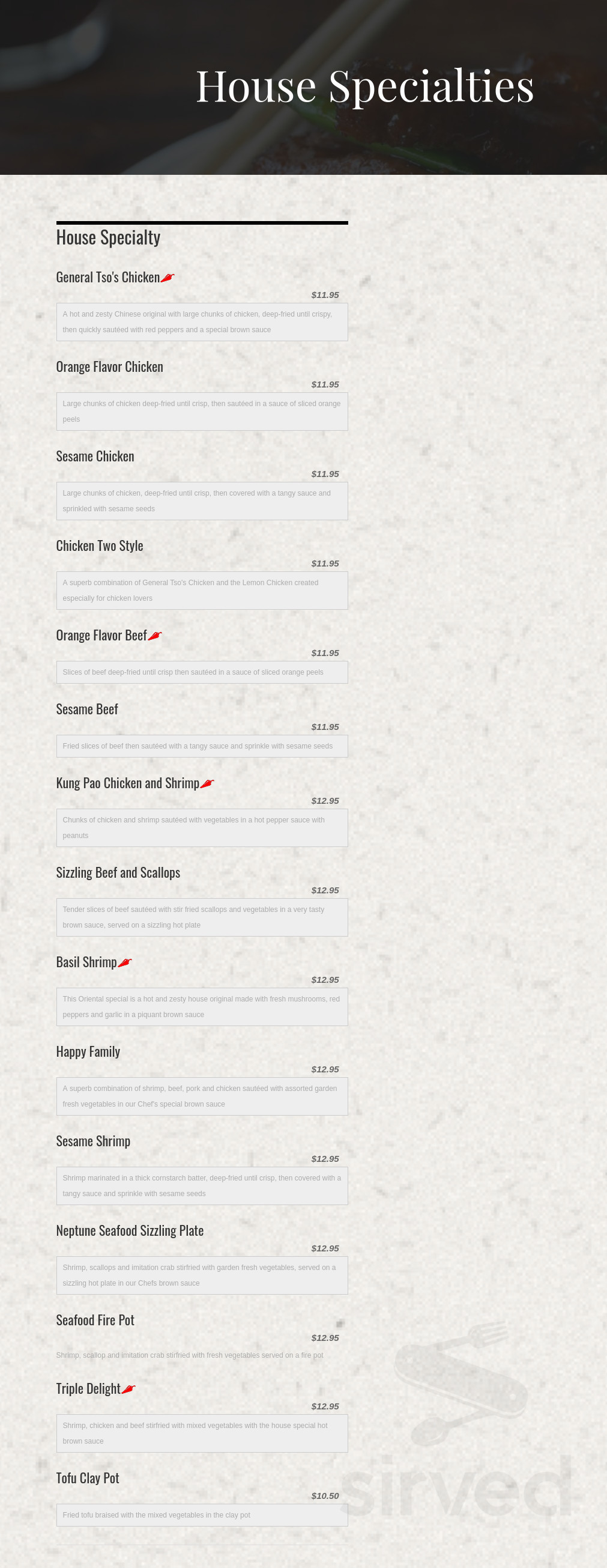 Koy Chinese & Sushi Restaurant menu in Kyle, Texas, USA