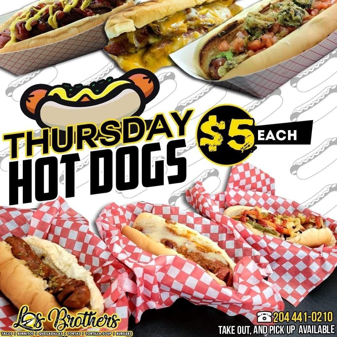 Los Brothers Street Food menu in Brandon, Manitoba, Canada