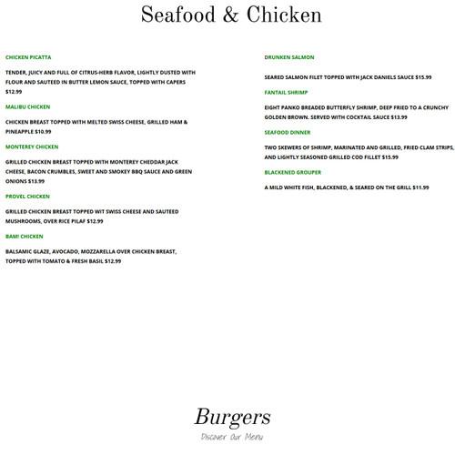 The Junction Restaurant and Lounge menu in Perry, Missouri, USA