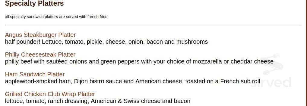 Market Street Family Restaurant menus in Mentor, Ohio, United States