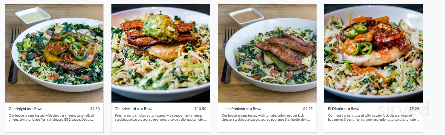 Hopdoddy Burger Bar menus in Denver, Colorado, United States