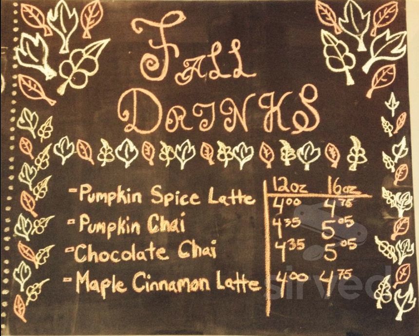 Menu - Brentwood Bay BC's JJ's Coffee House | Sirved