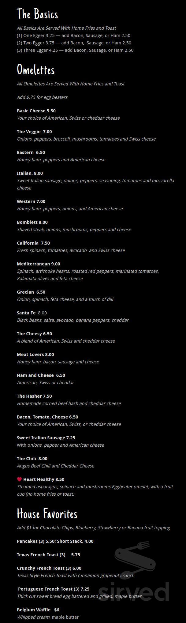 Olde Hitching Post Family Restaurant menus in Hanson, Massachusetts ...