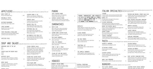 Menu for Robert's Italian Restaurant and Deli in Littleton, CO | Sirved