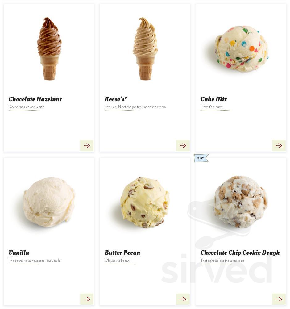 Carvel menus in Waterbury, Connecticut, United States