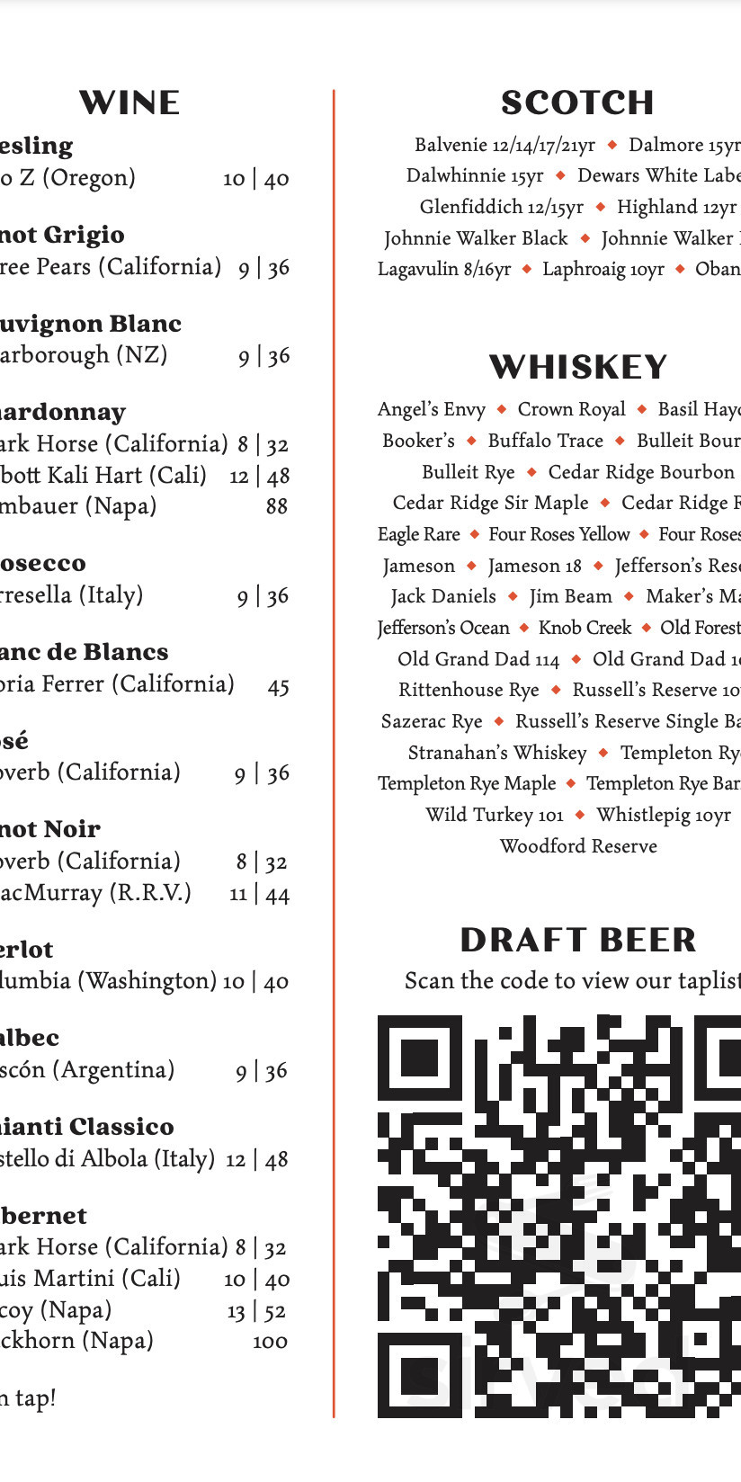 Tribute Eatery & Bar menus in Coralville, Iowa, United States