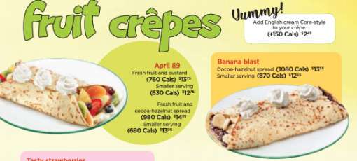 Menu for Cora Breakfast and Lunch - Edmonton, AB | Sirved
