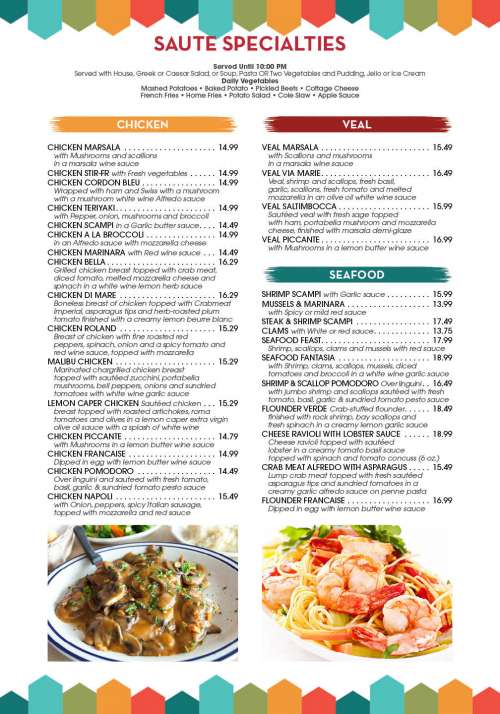 Wilmington Diner menu in Wilmington, Delaware, USA