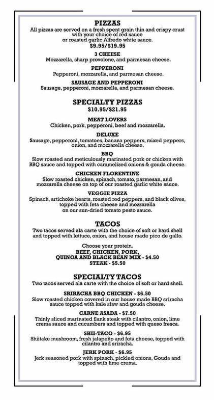 Spent Grain Grill menu in Dayton, Ohio, USA