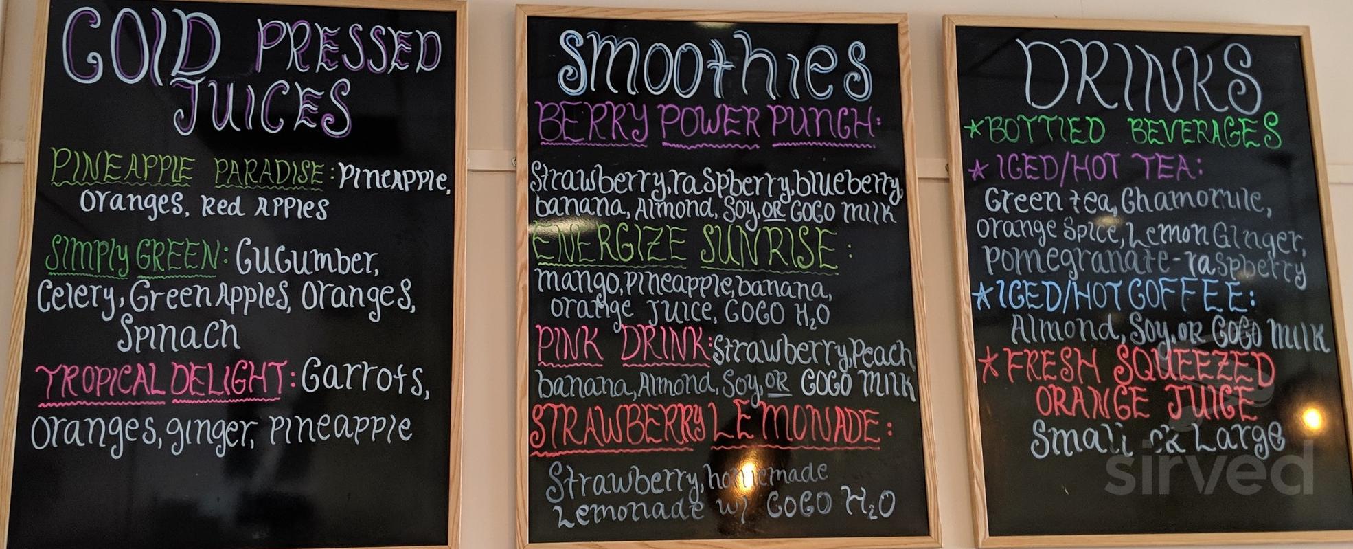 Simply Green Cafe menus in Ramsey, New Jersey, United States