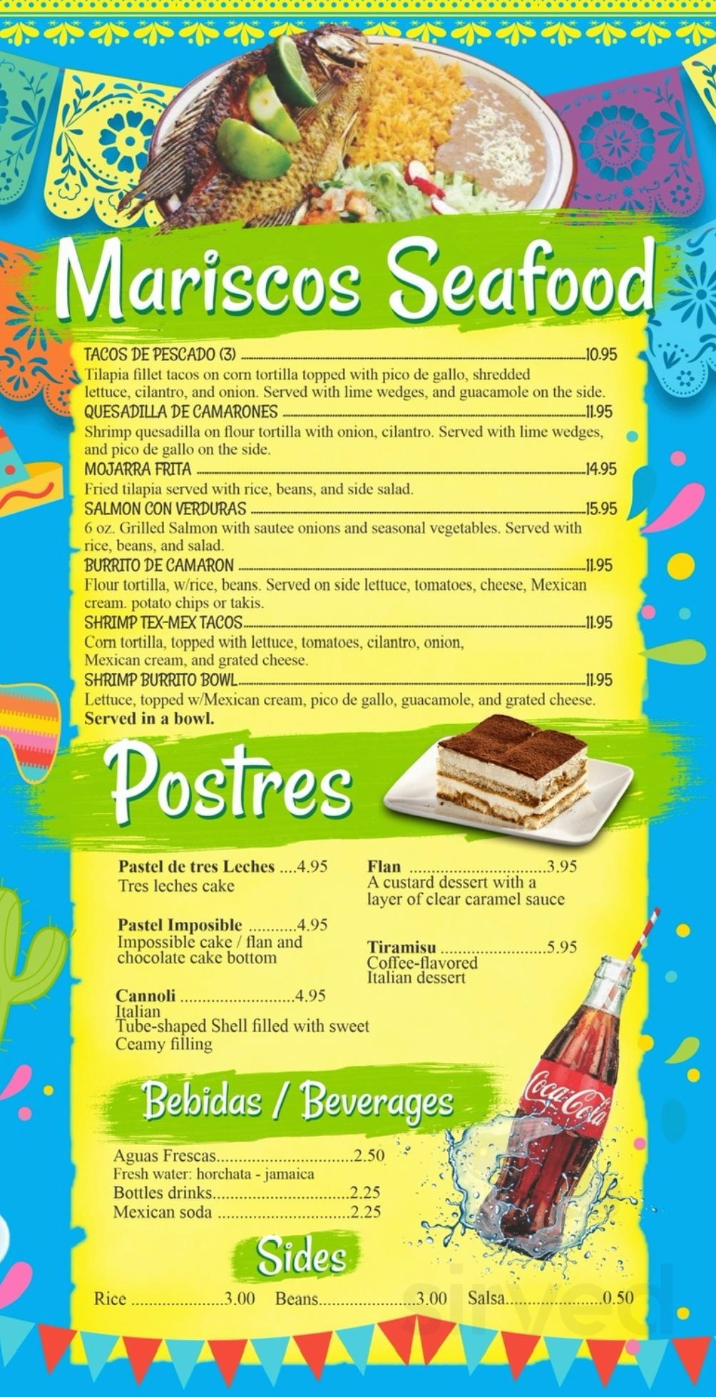 Cielito Lindo Mexican Restaurant menu in Kutztown, Pennsylvania, USA