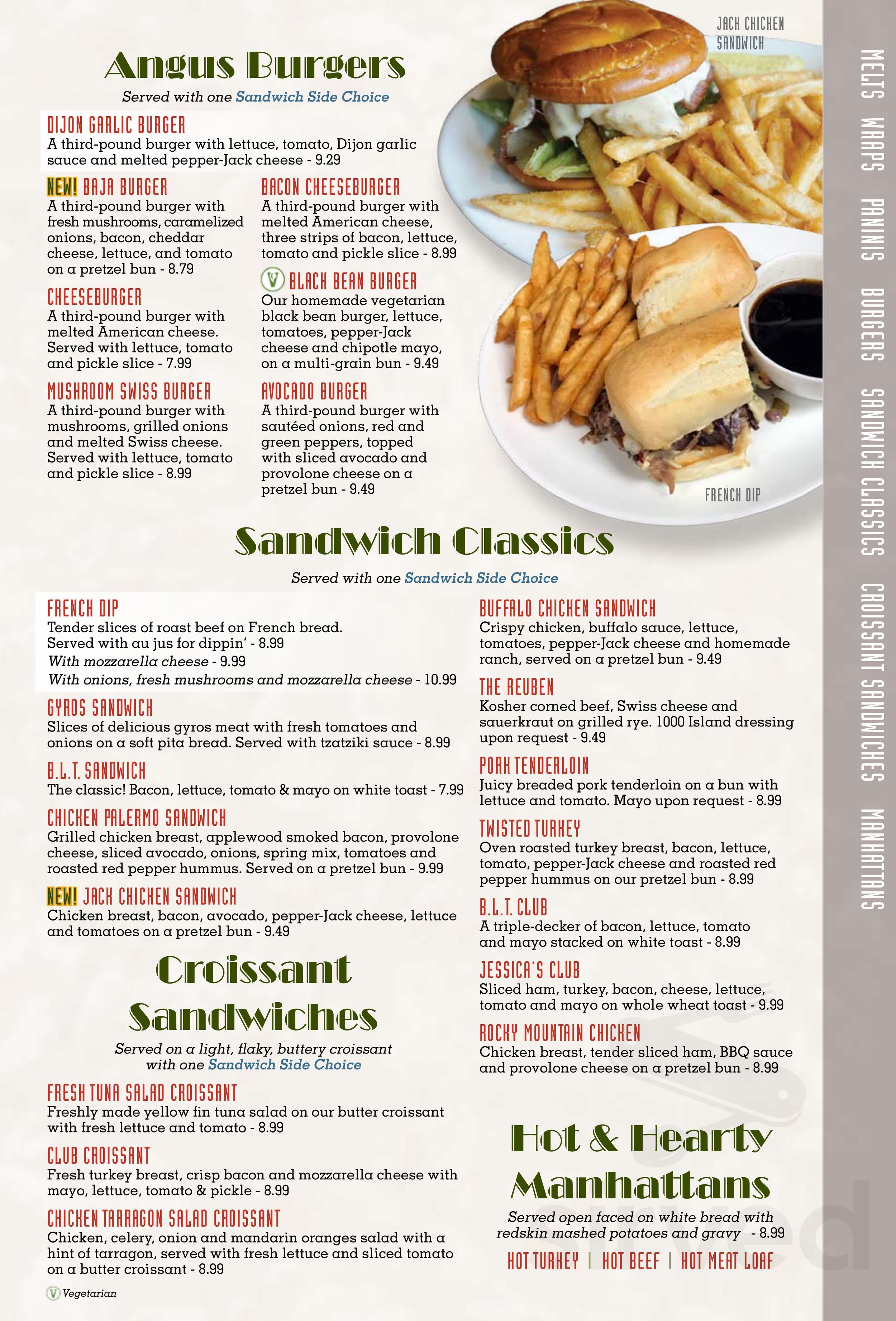 Jessica's Restaurant menu in Roscoe, Illinois, USA