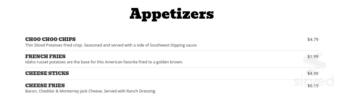 Junction Deli menu in Philadelphia, Mississippi, USA