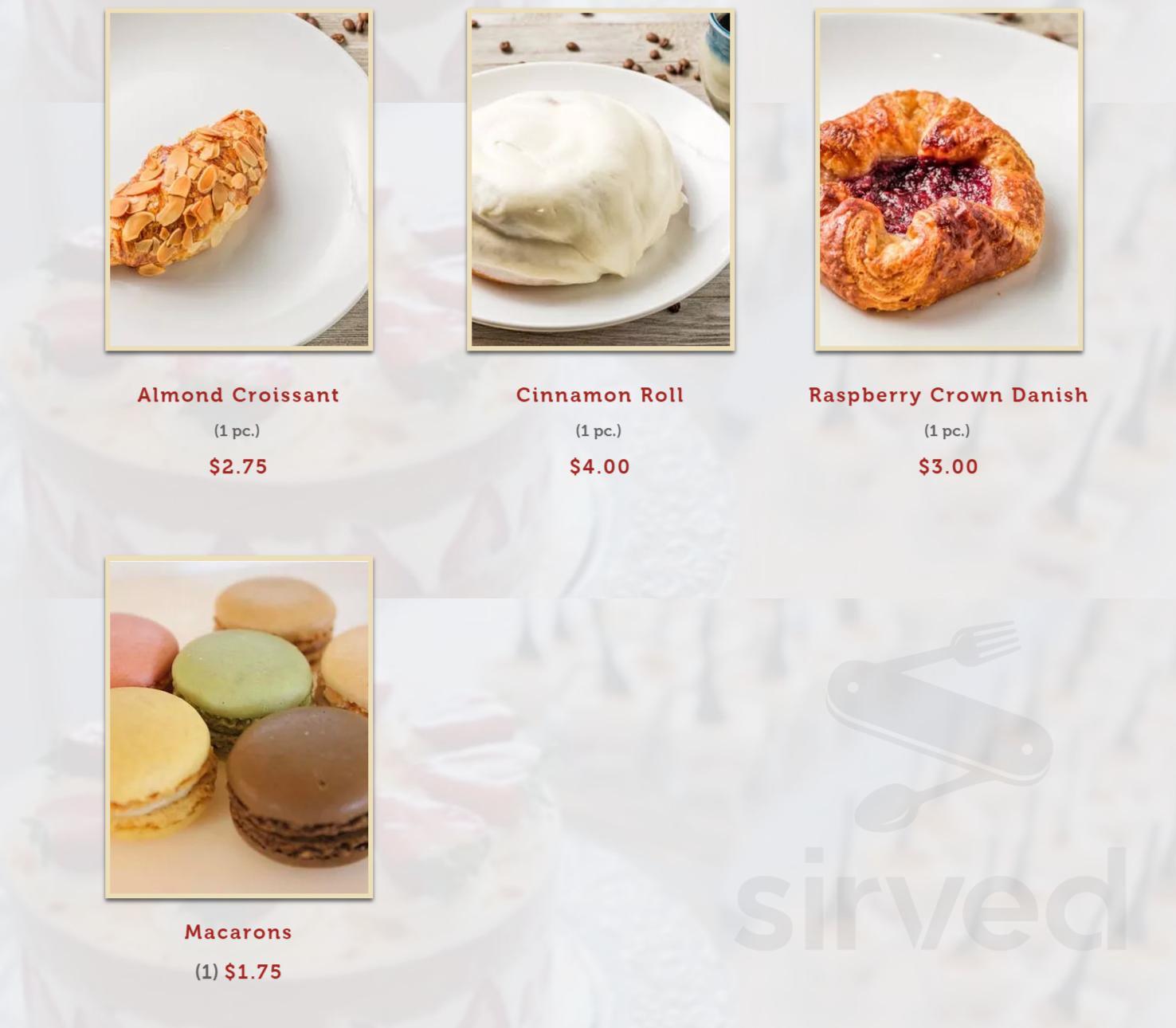 French Kiss Pastries menu in Ocean Springs, Mississippi, USA