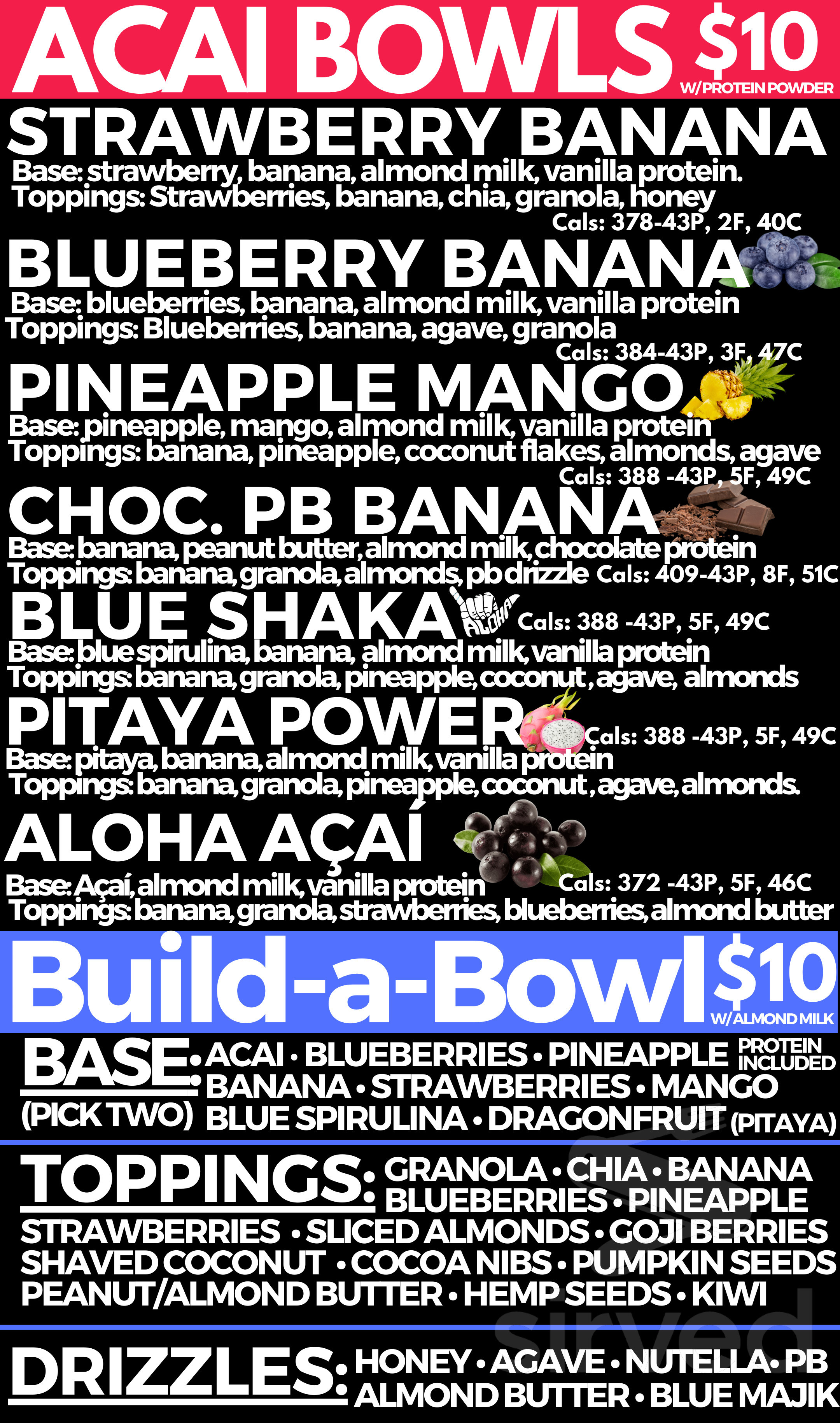 Menu - Seminole FL's Fit Stop Eatery | Sirved