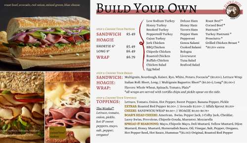 Old Nelson Food Market menu in Philadelphia, Pennsylvania, USA