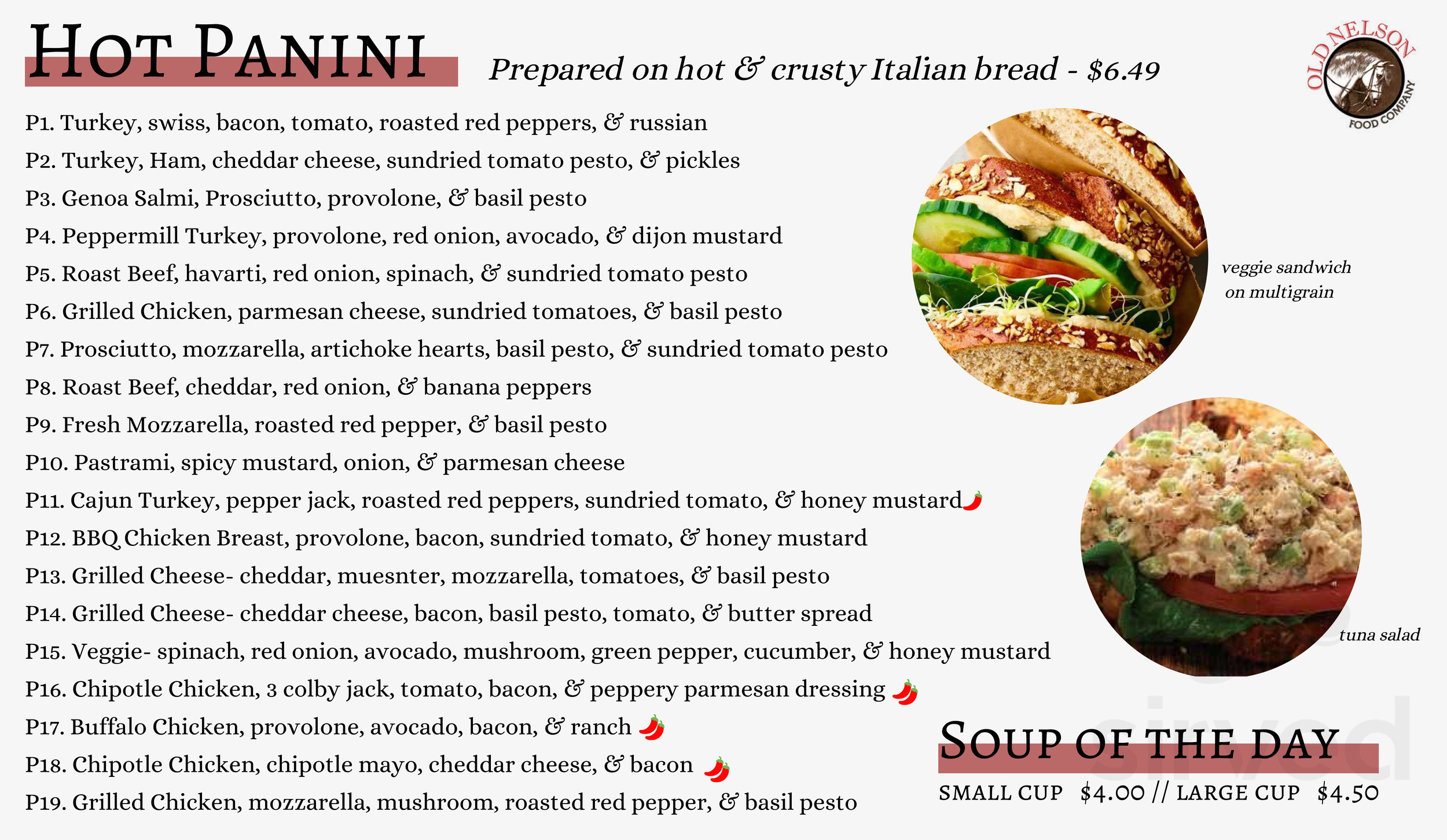 Old Nelson Food Market menu in Philadelphia, Pennsylvania, USA