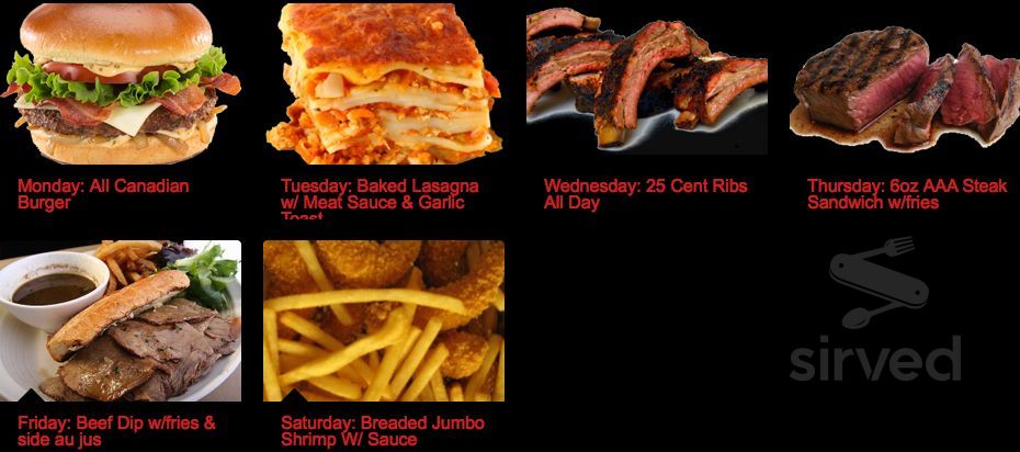 Menu for Mr.Schnapps Restaurant & Bar in Calgary, AB | Sirved