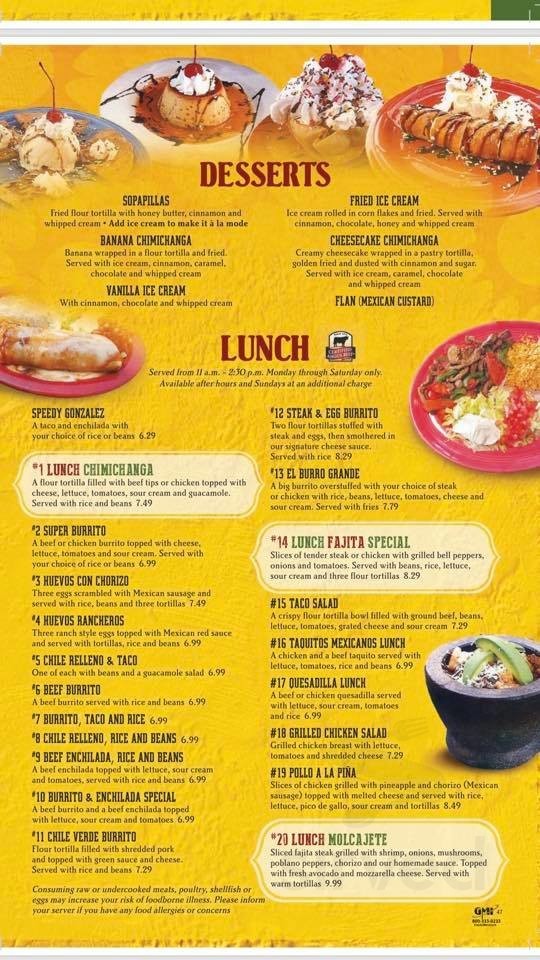 RANCHO FIESTA menus in Mansfield, Ohio, United States
