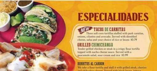Menu for RANCHO FIESTA in Mansfield, OH | Sirved