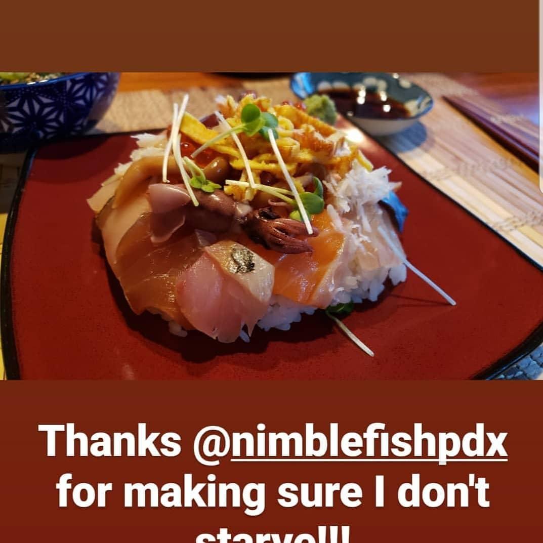 Nimblefish menu in Portland, Oregon, USA