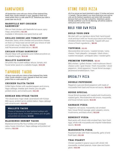 Northern Taphouse - Lakeville menu in Lakeville, Minnesota, USA