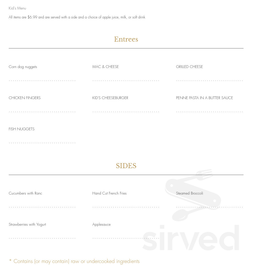 Menu for Riptides Seafood Restaurant in Chester, VA | Sirved