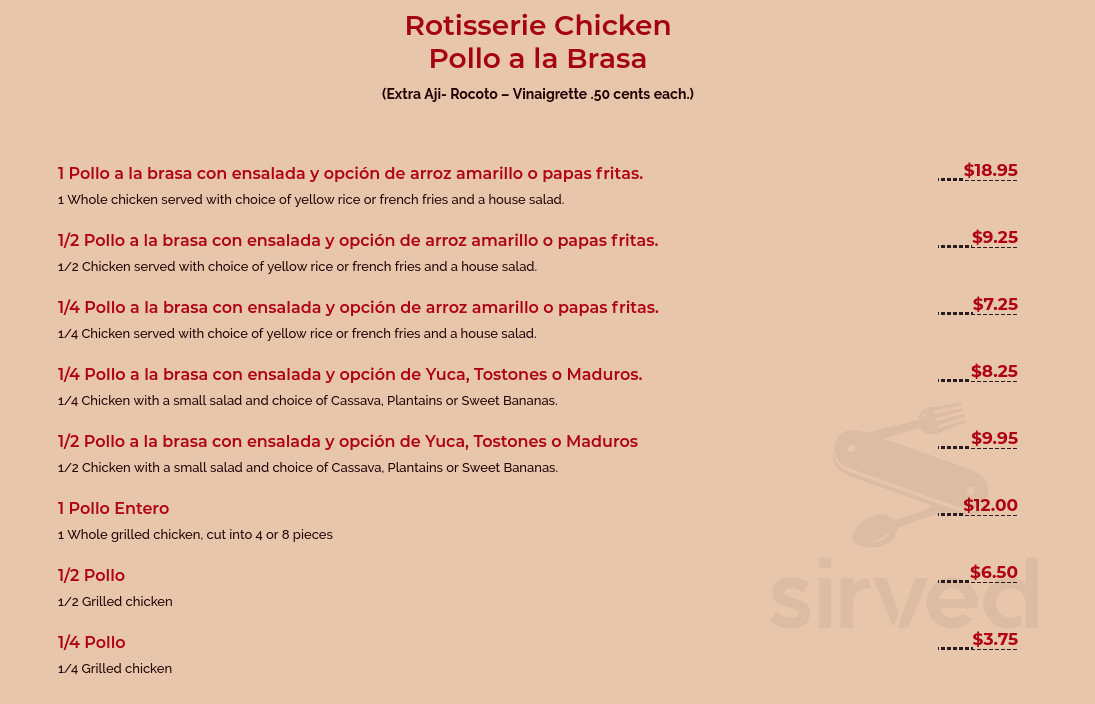 The Chicken House Restaurant menus in Newark, Delaware, United States