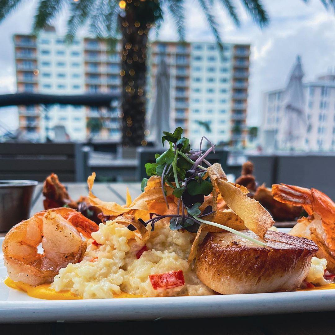 Shooters Waterfront menu in Fort Lauderdale, Florida, USA