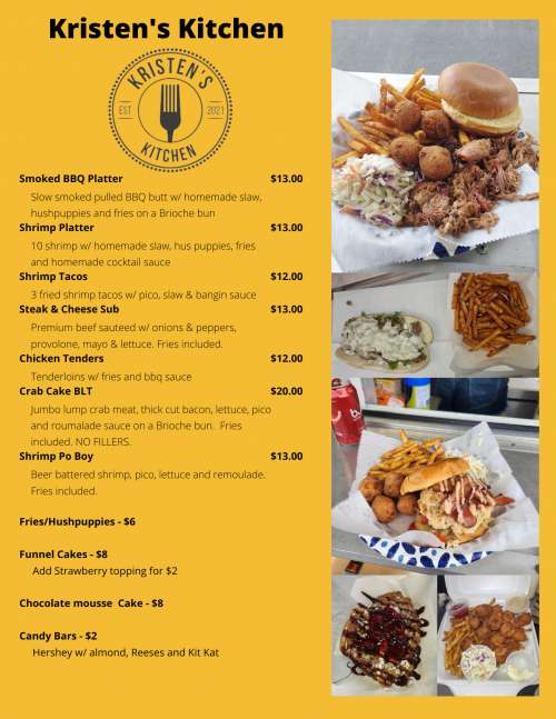 Kristen's Kitchen Food Truck menu in Richmond, Virginia, USA