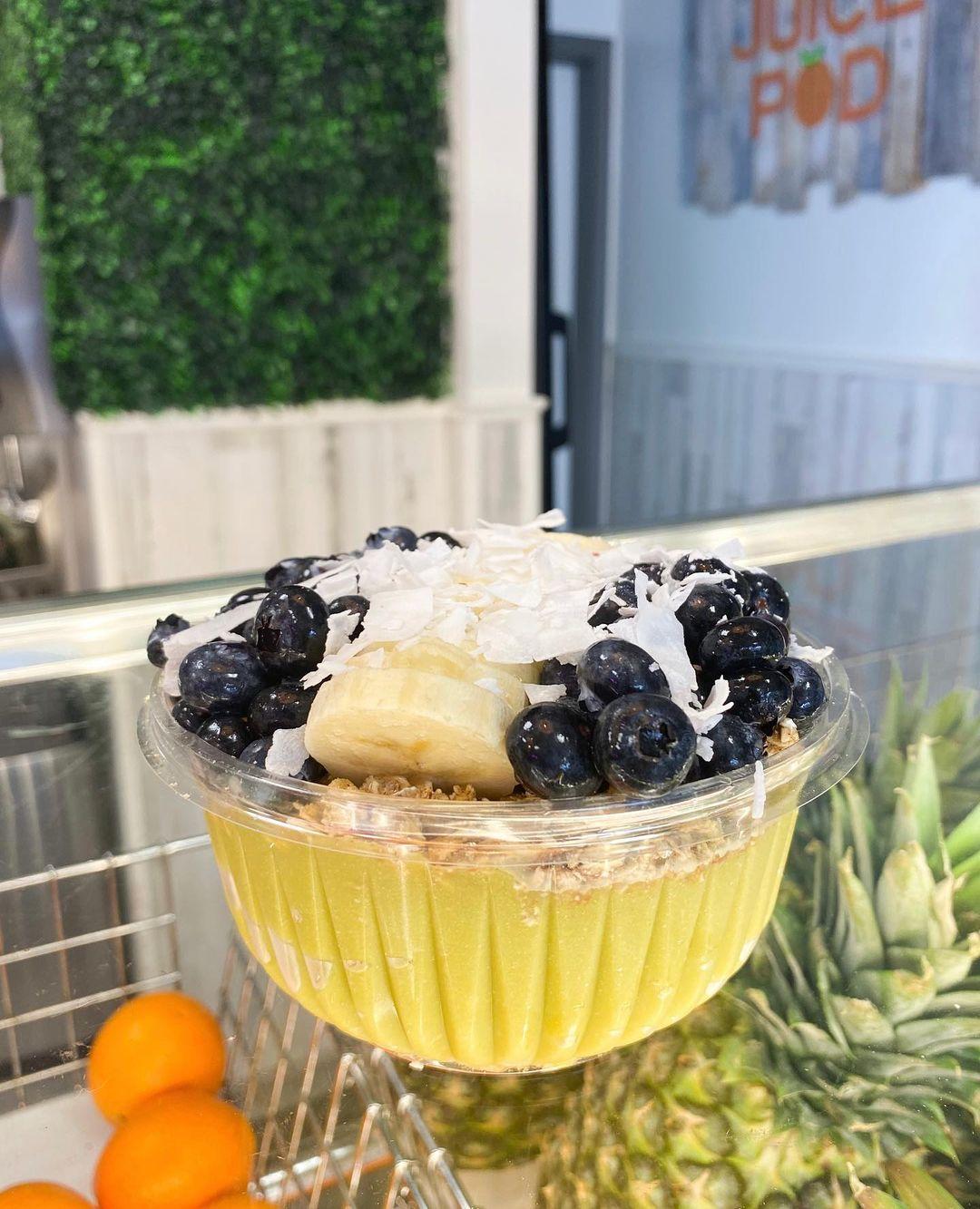 The Juice Pod menu in Springfield, Pennsylvania, USA